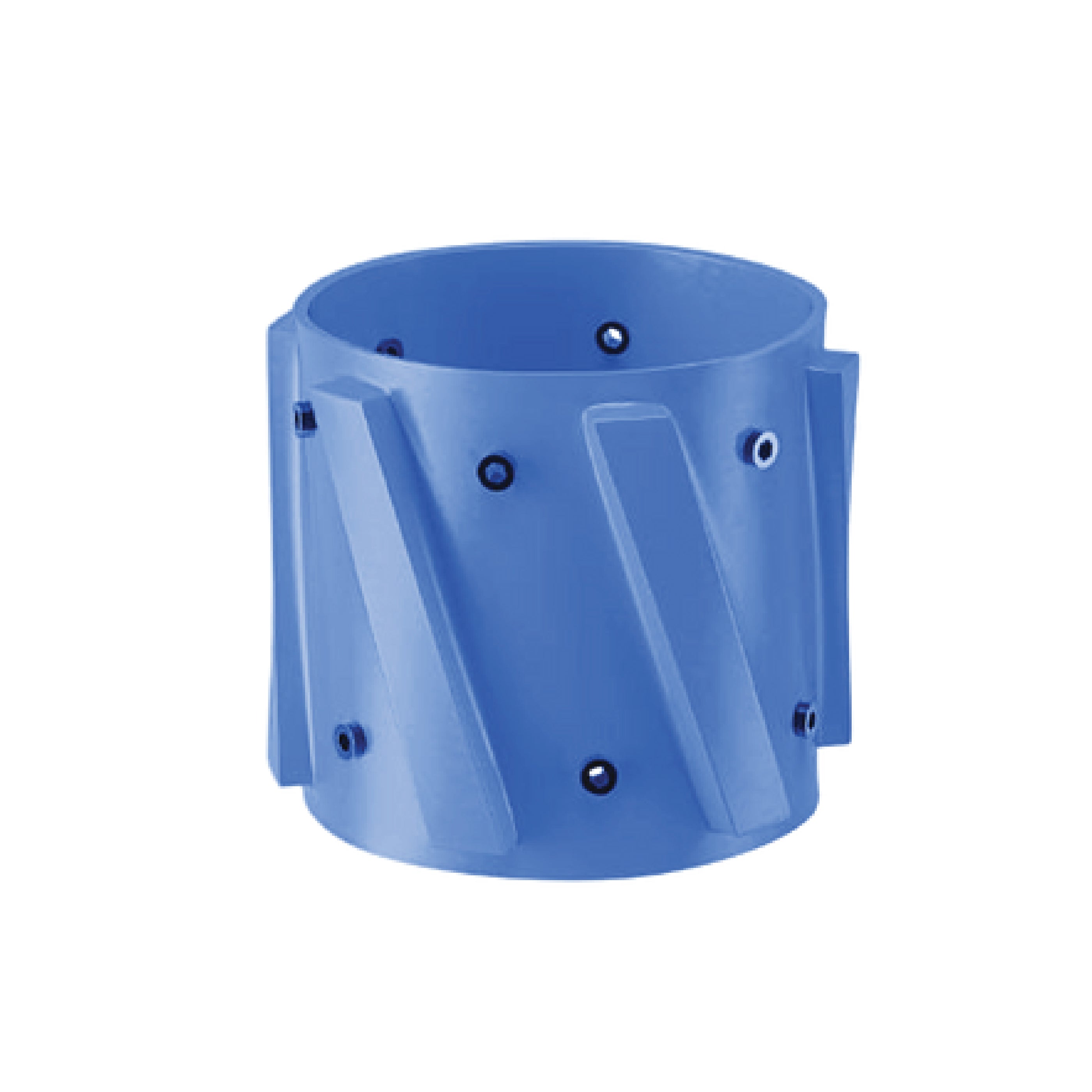 Welded Spiral Vane Solid Rigid Centralizer Fixed — Oil Baron Supply